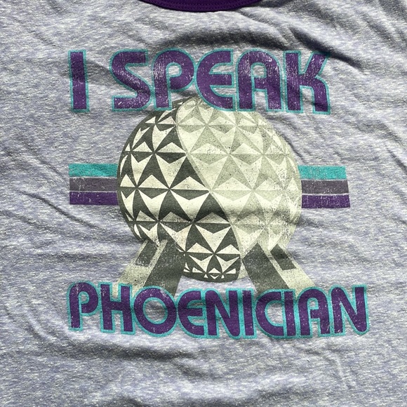 Disney | Tops | Disney Epcot Spaceship Earth Thank The Phoenicians ...
